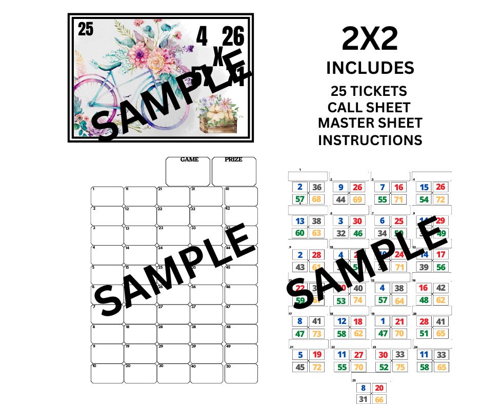 2x2 Bingo Holds - Etsy