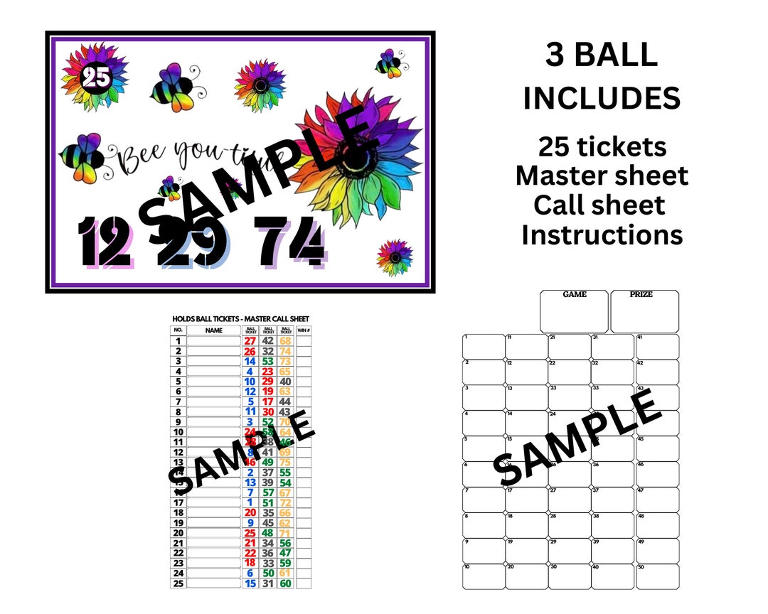 3 Ball Bingo Holds - Etsy