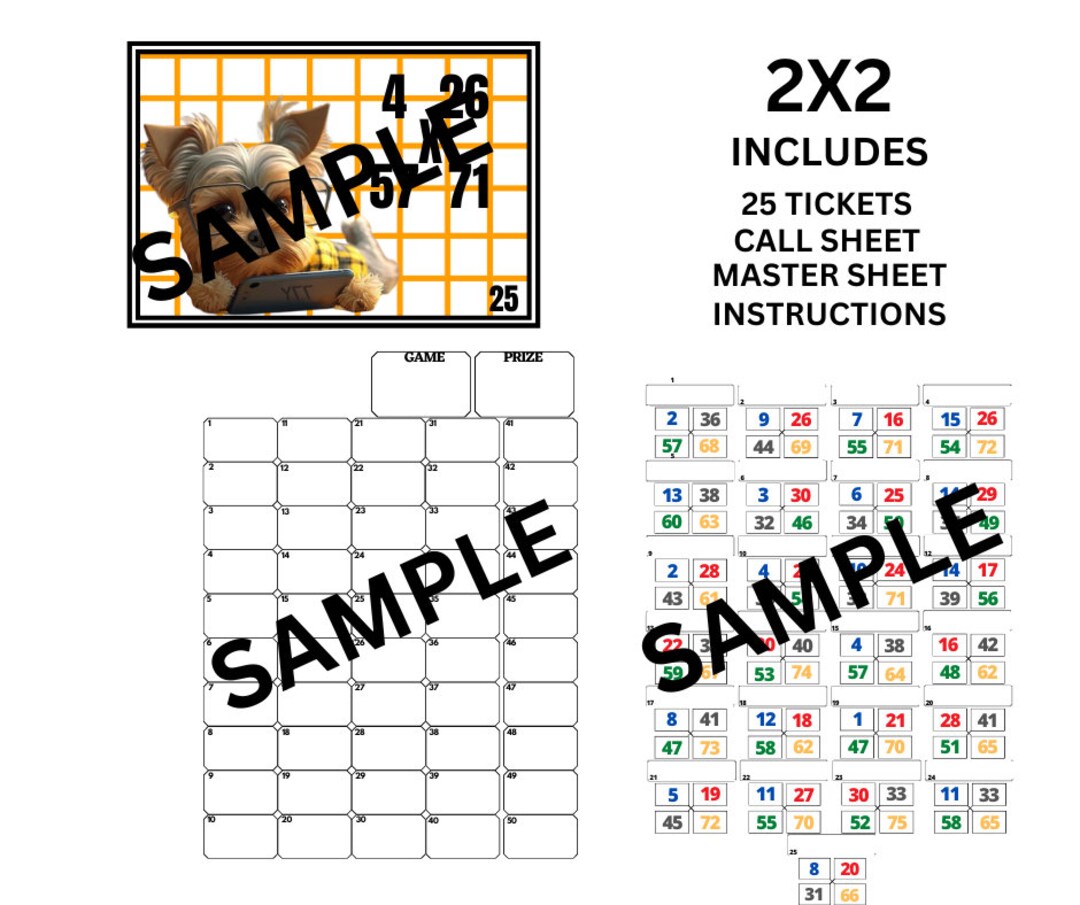 2X2 Bingo Holds - Etsy