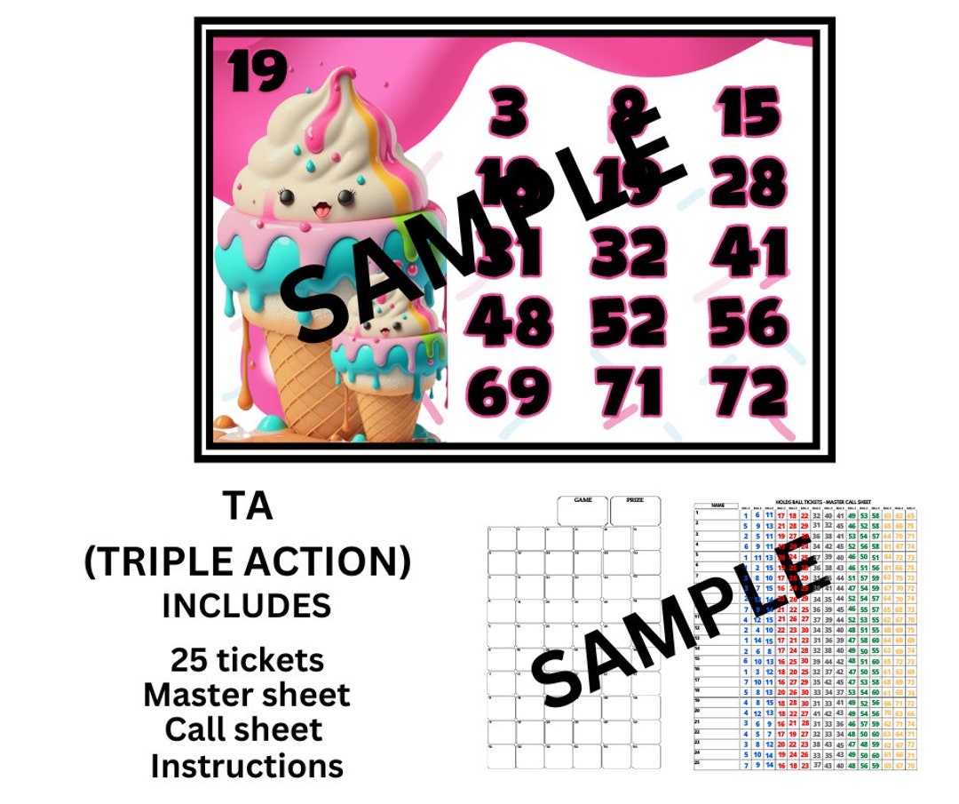 TA ( Triple Action) Bingo Holds - Etsy