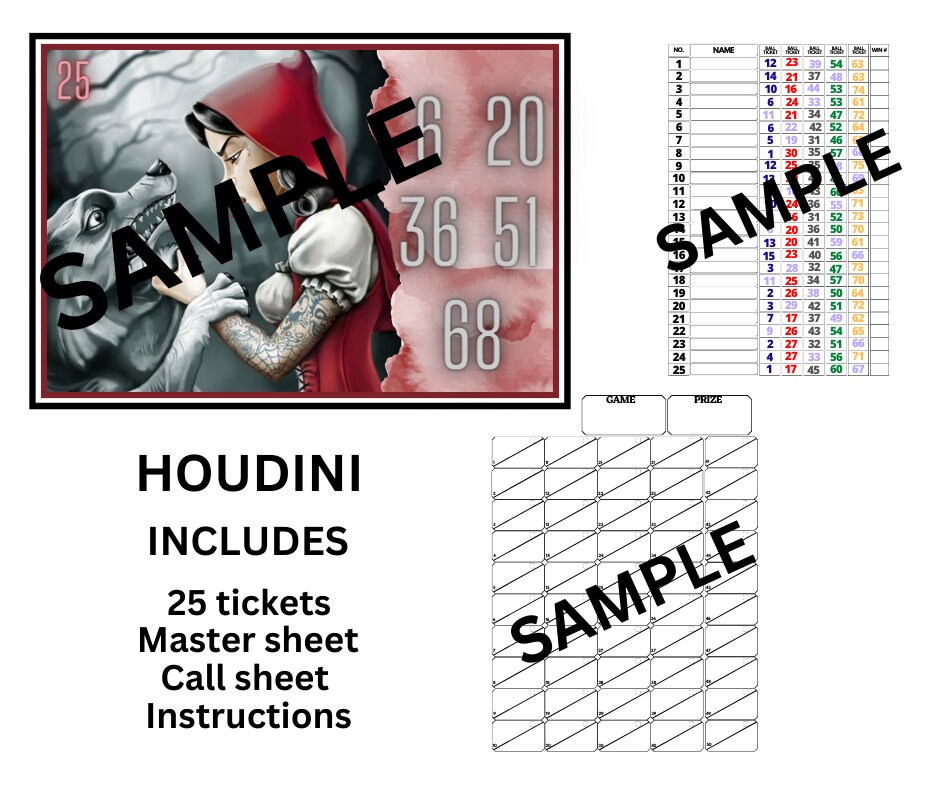 Houdini Bingo Holds - Etsy