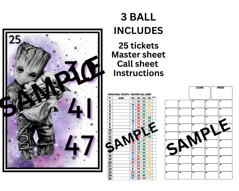 3 Ball Bingo Holds - Etsy
