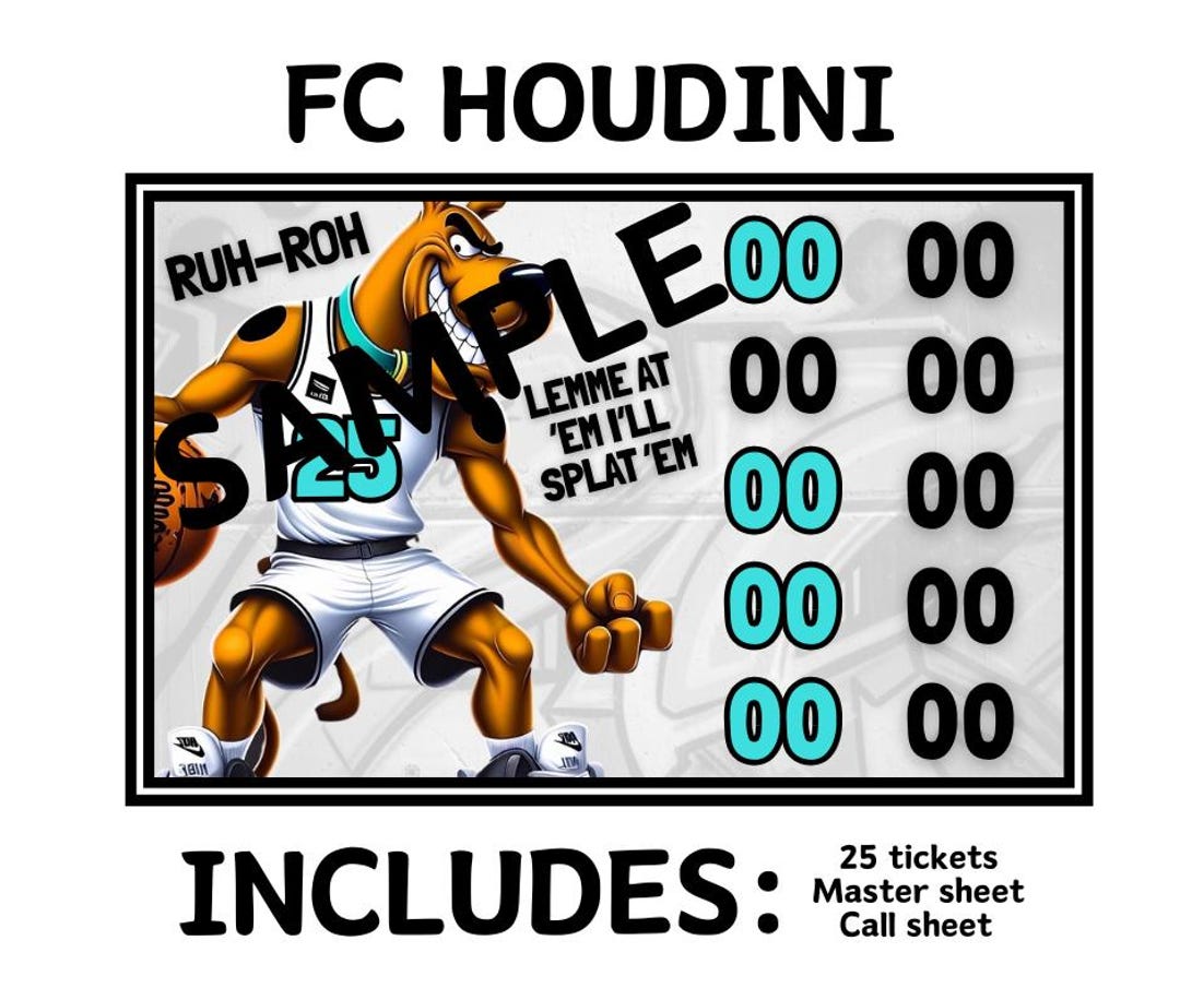 Full Card Houdini Bingo Holds - Etsy
