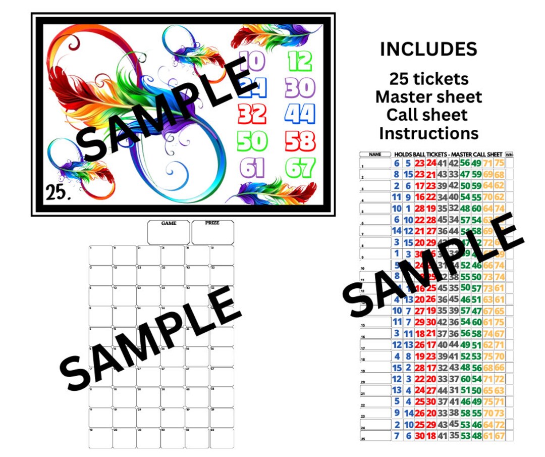Full Card Bingo Hold Tickets - Etsy