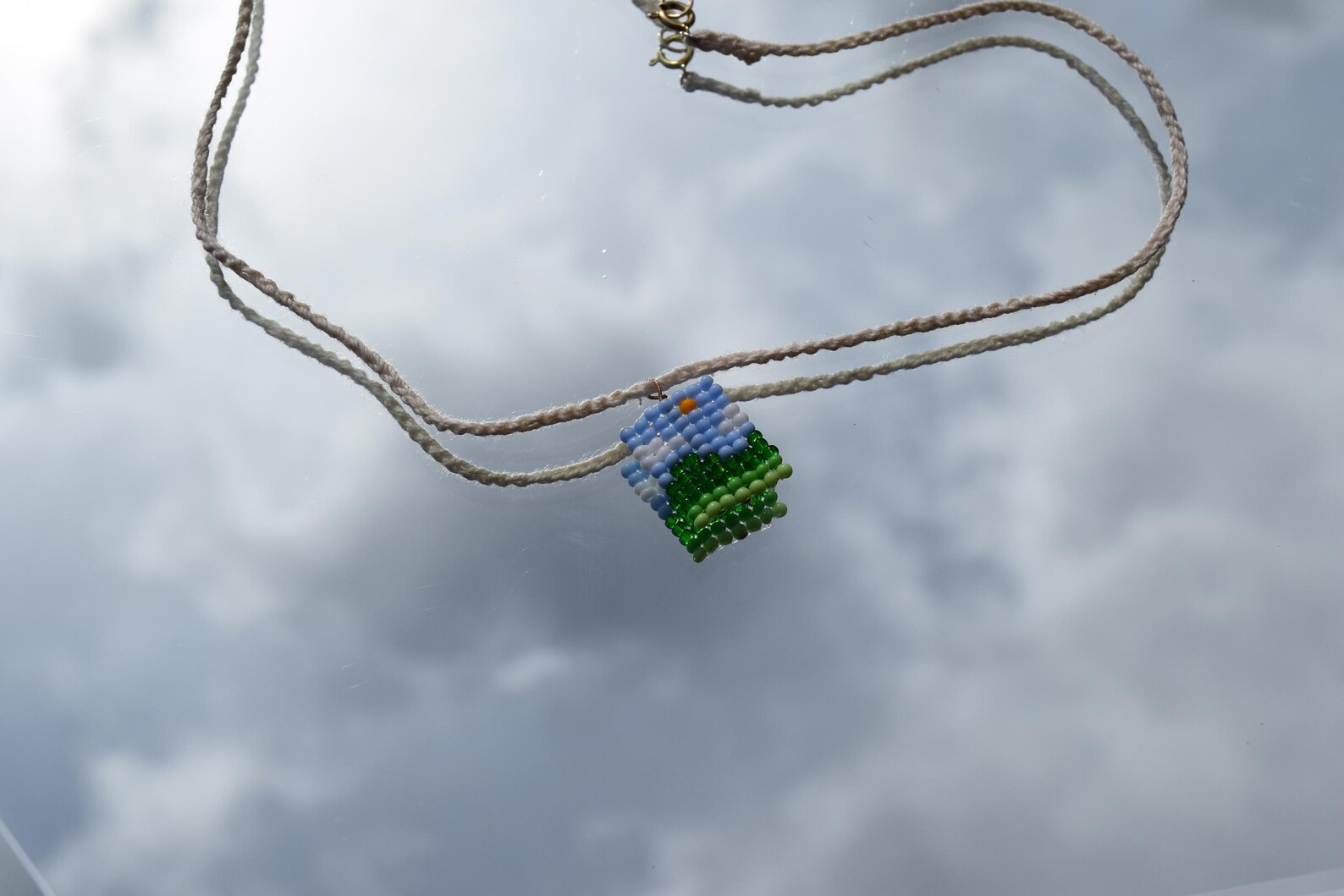 Bead Weaving Landscape Charm Kit: DIY Mini Picture Pendant (PDF Pattern ...