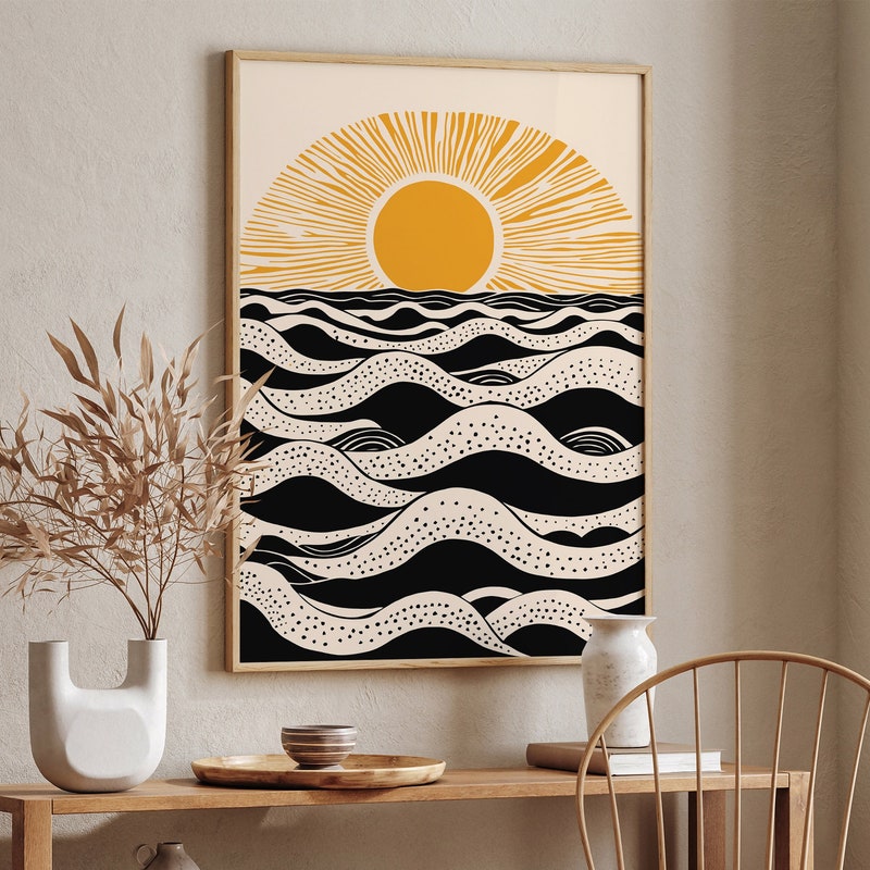 Beach Sunrise Wall Art - Etsy
