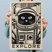 Total Solar Eclipse Poster, Eclipse Art Print, Fine Art, Cosmic Decor ...