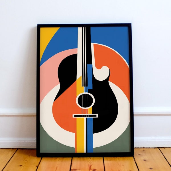 Abstract Guitar Art - Etsy