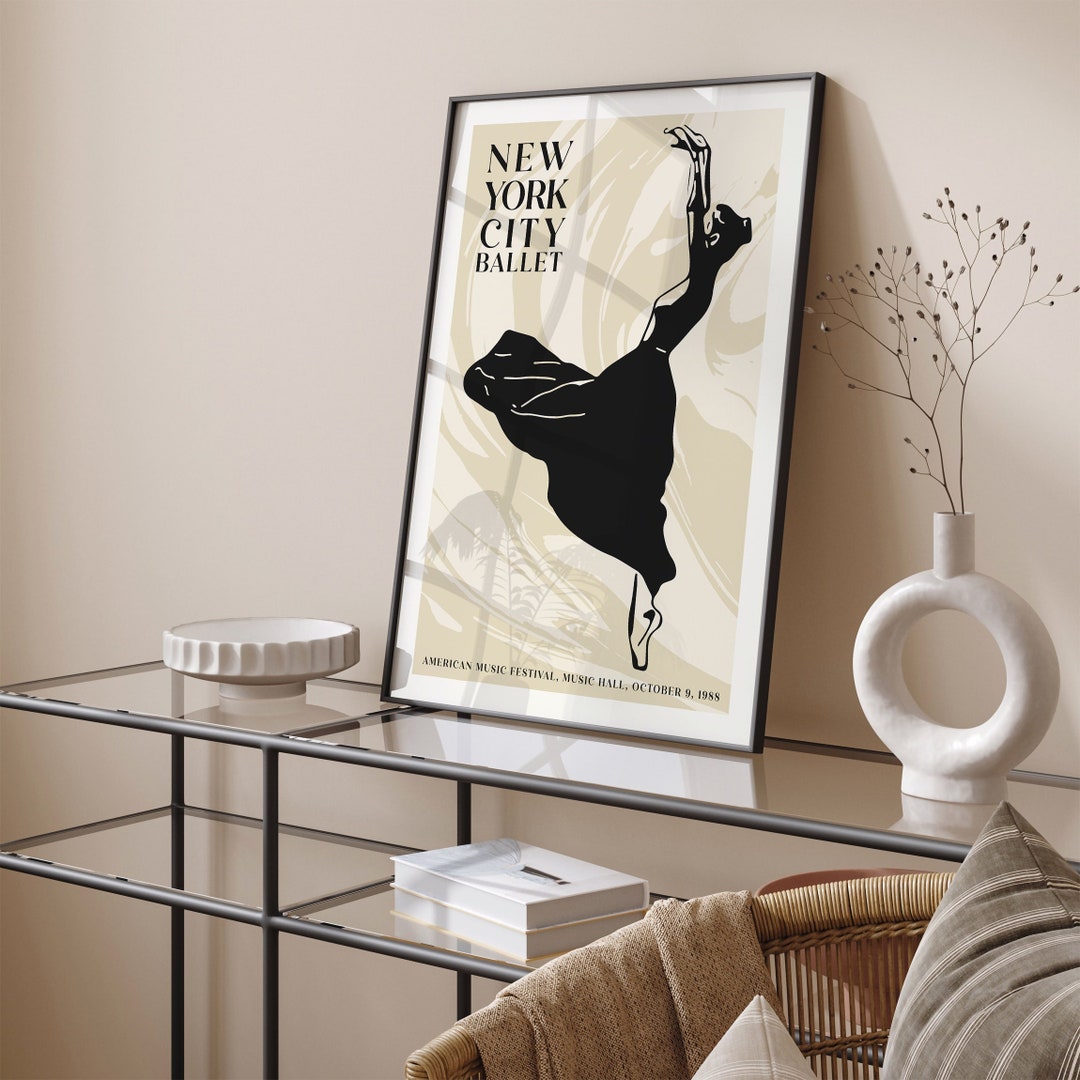 Vintage Ballet Poster New York City Ballet American Music Festival 1988 ...