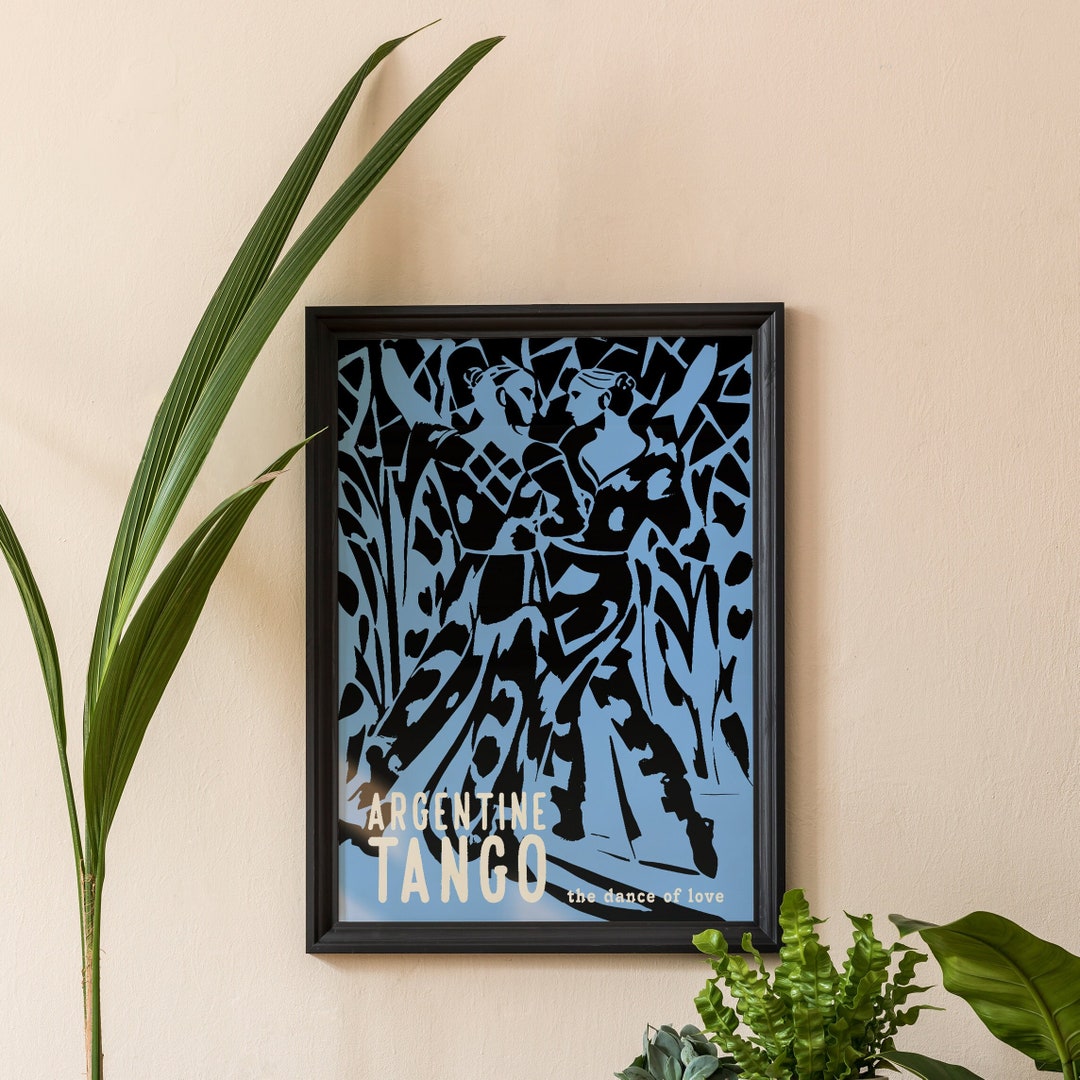 Argentine Tango Poster, Music Wall Art, Exhibition Print, Tango Dance ...