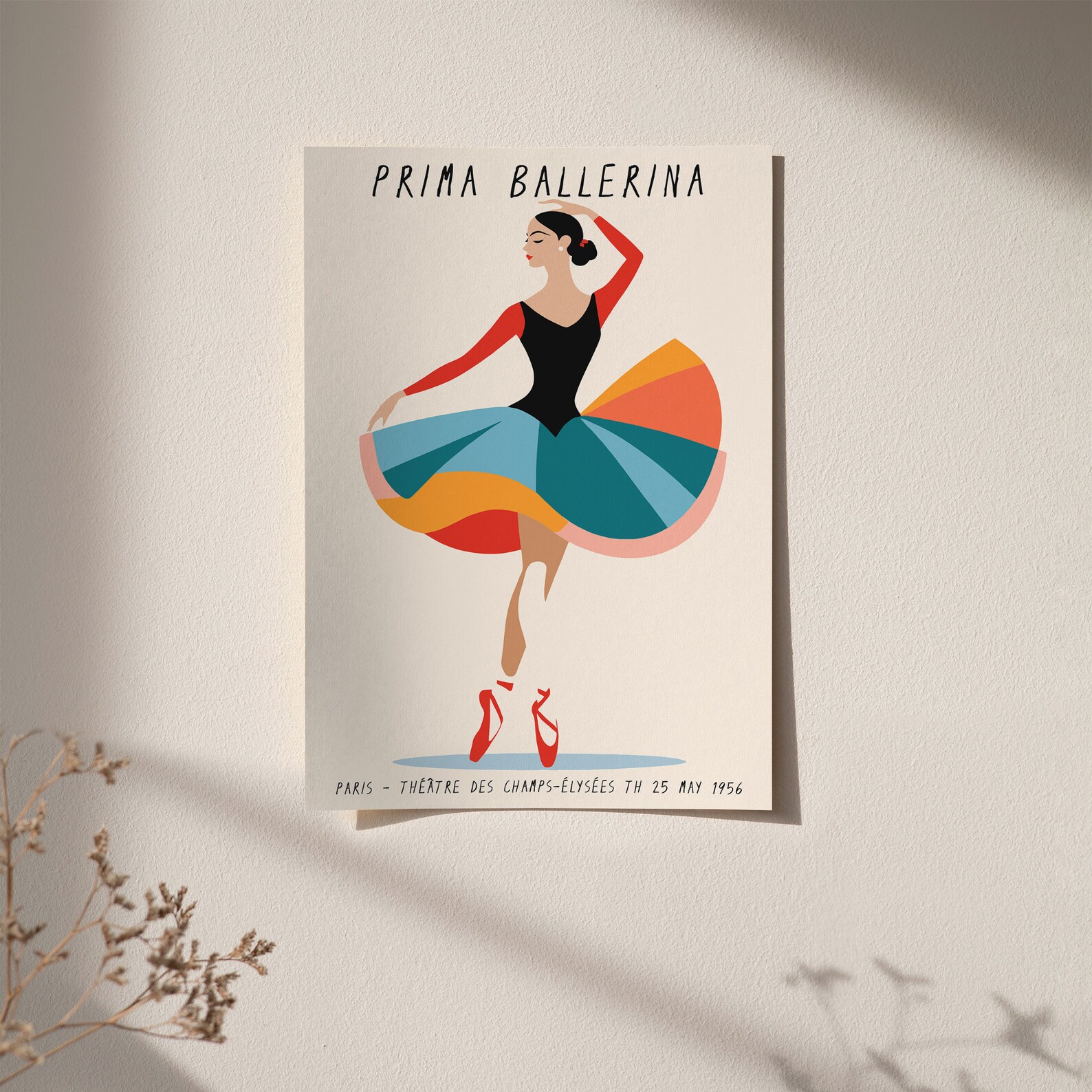 Prima Ballerina Wall Art, Paris Ballet School Poster, Nursery Room ...