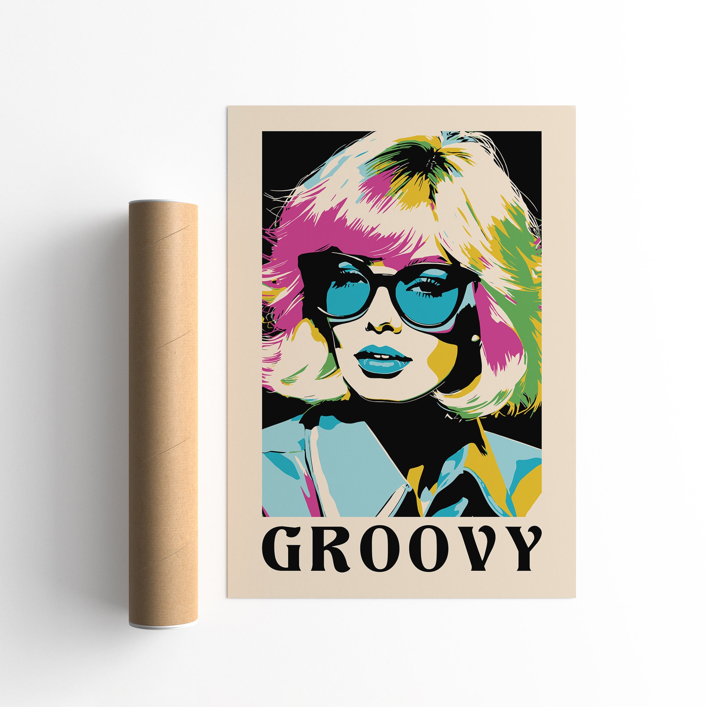 The Best of 1960s Poster Groovy Wall Art Woman Portrait - Etsy