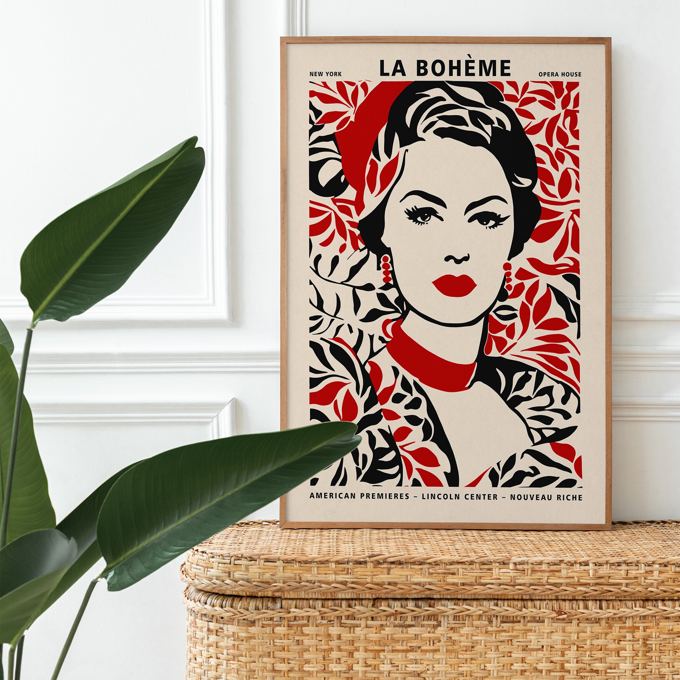 Opera Art Print, La Boheme Poster, New York Wall Decor, Classical Opera ...