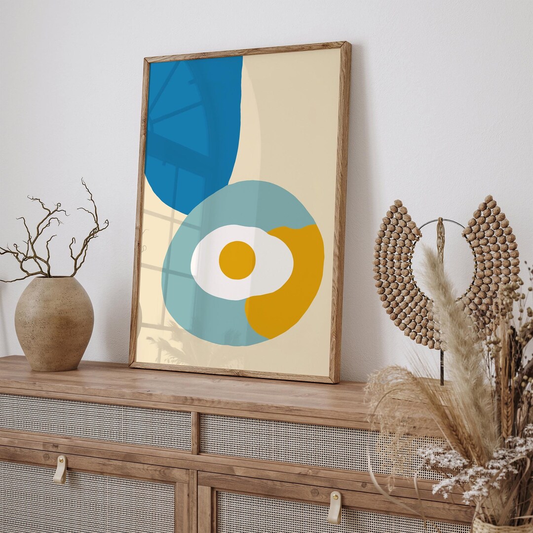 Modern Abstract Art Poster, Geometric Print, Minimalist Shapes Poster ...