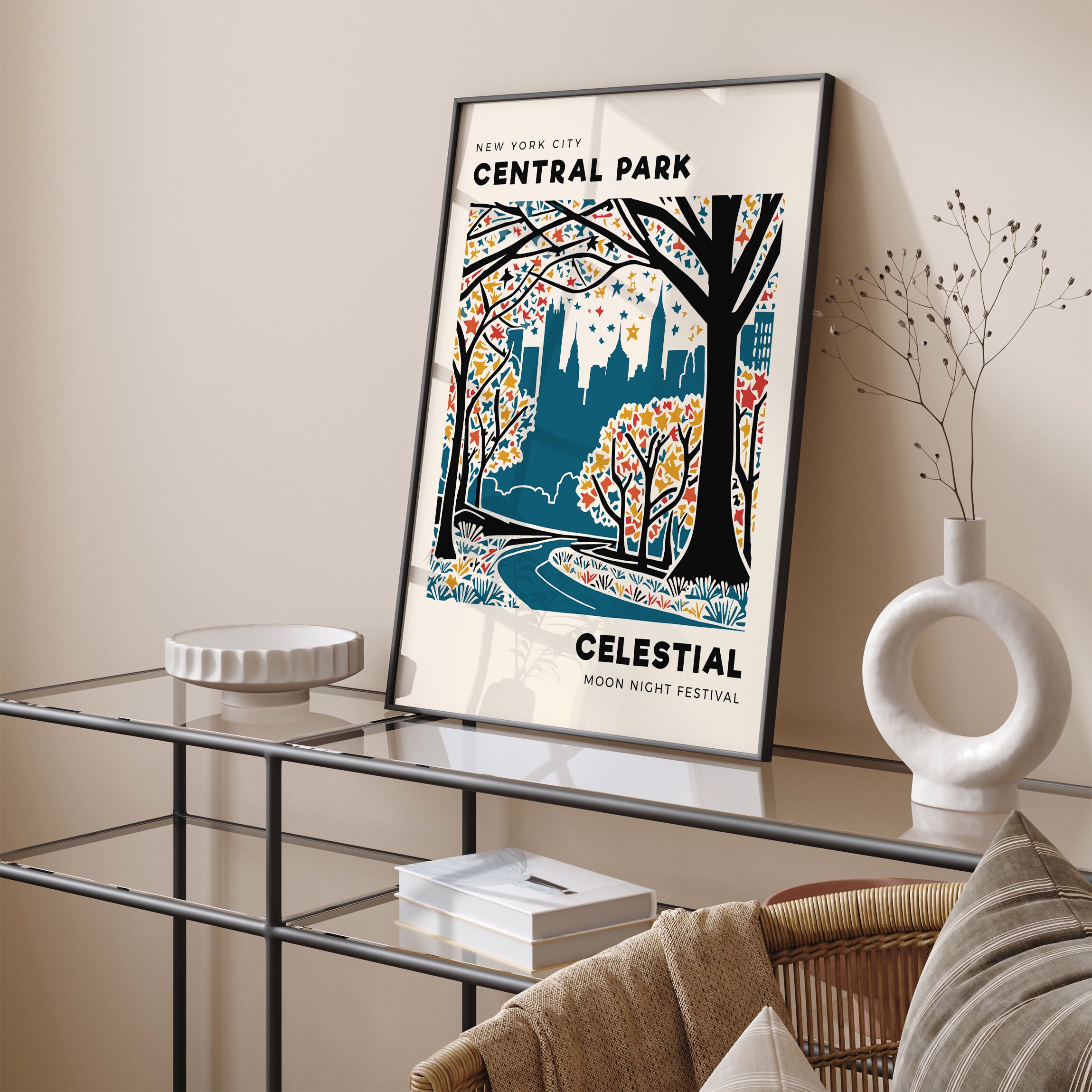Space Poster, Cosmos Art, Living Room Poster, NYC, New York Poster ...