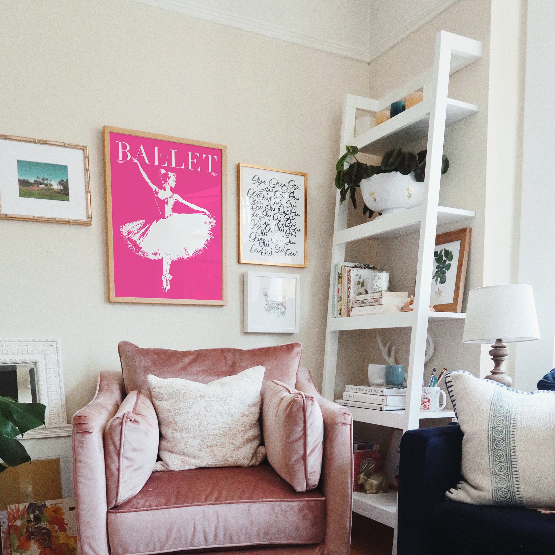Pink Ballet Poster, Magazine Cover, Ballerina Wall Art, Ballet Print ...