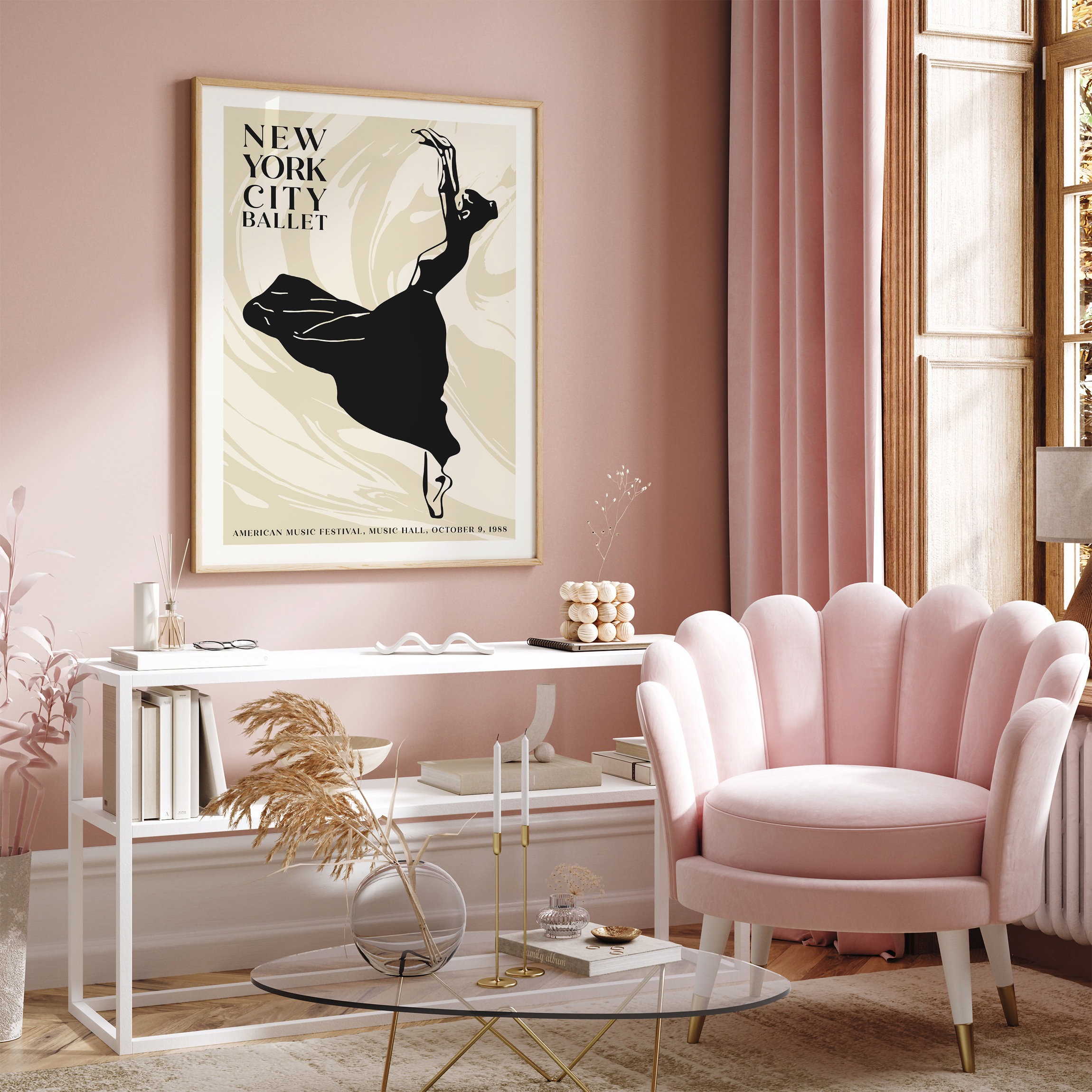 Vintage Ballet Poster New York City Ballet American Music Festival 1988 ...