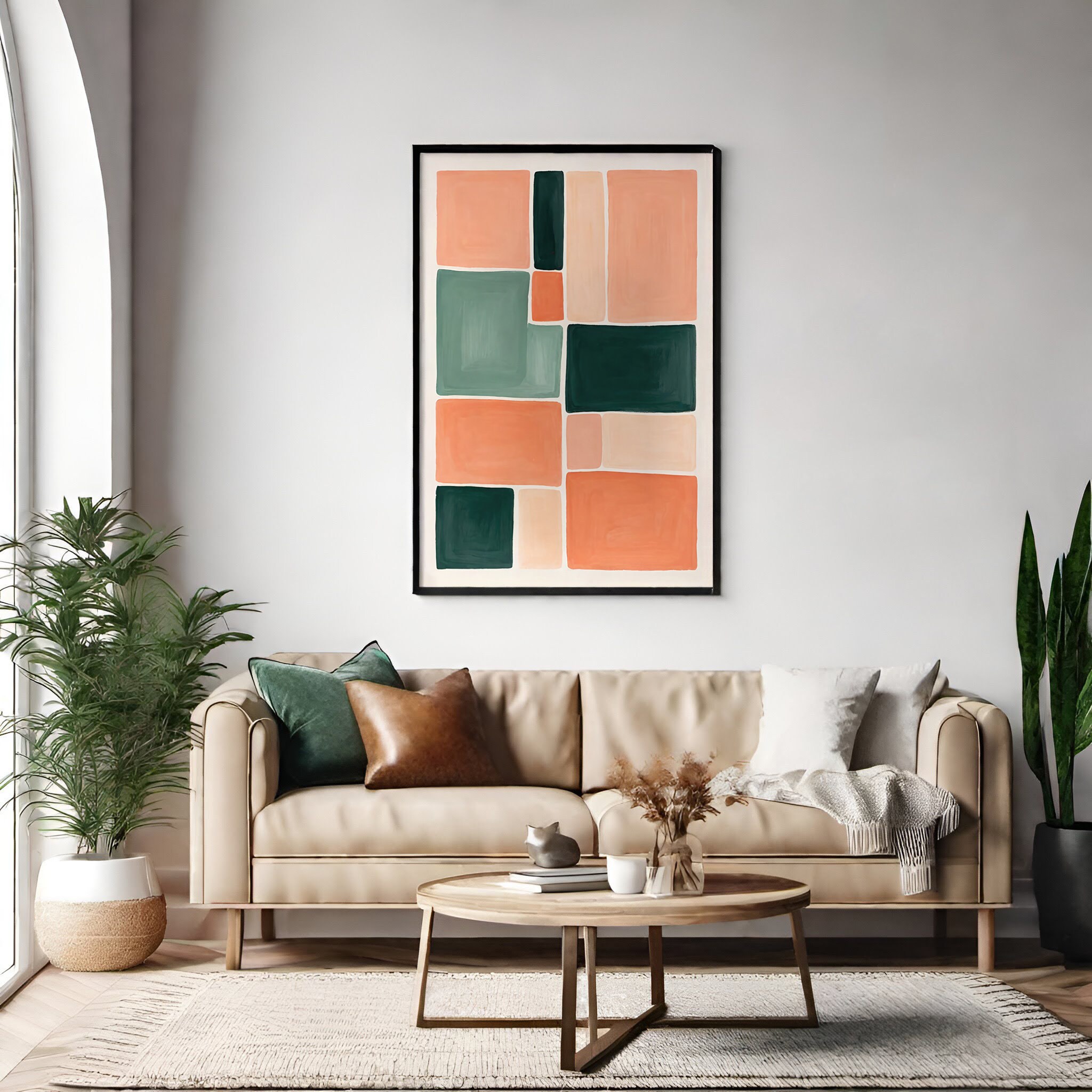 Abstract Art, Color Blocks Print, Modern Wall Decor, Contemporary ...