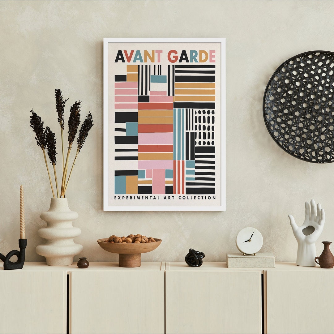 Avant Garde Poster, Abstract Art Print, Modern Wall Aer, Contemporary Art, Geometric Abstraction ...
