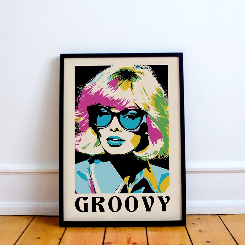The Best of 1960s Poster Groovy Wall Art Woman Portrait - Etsy