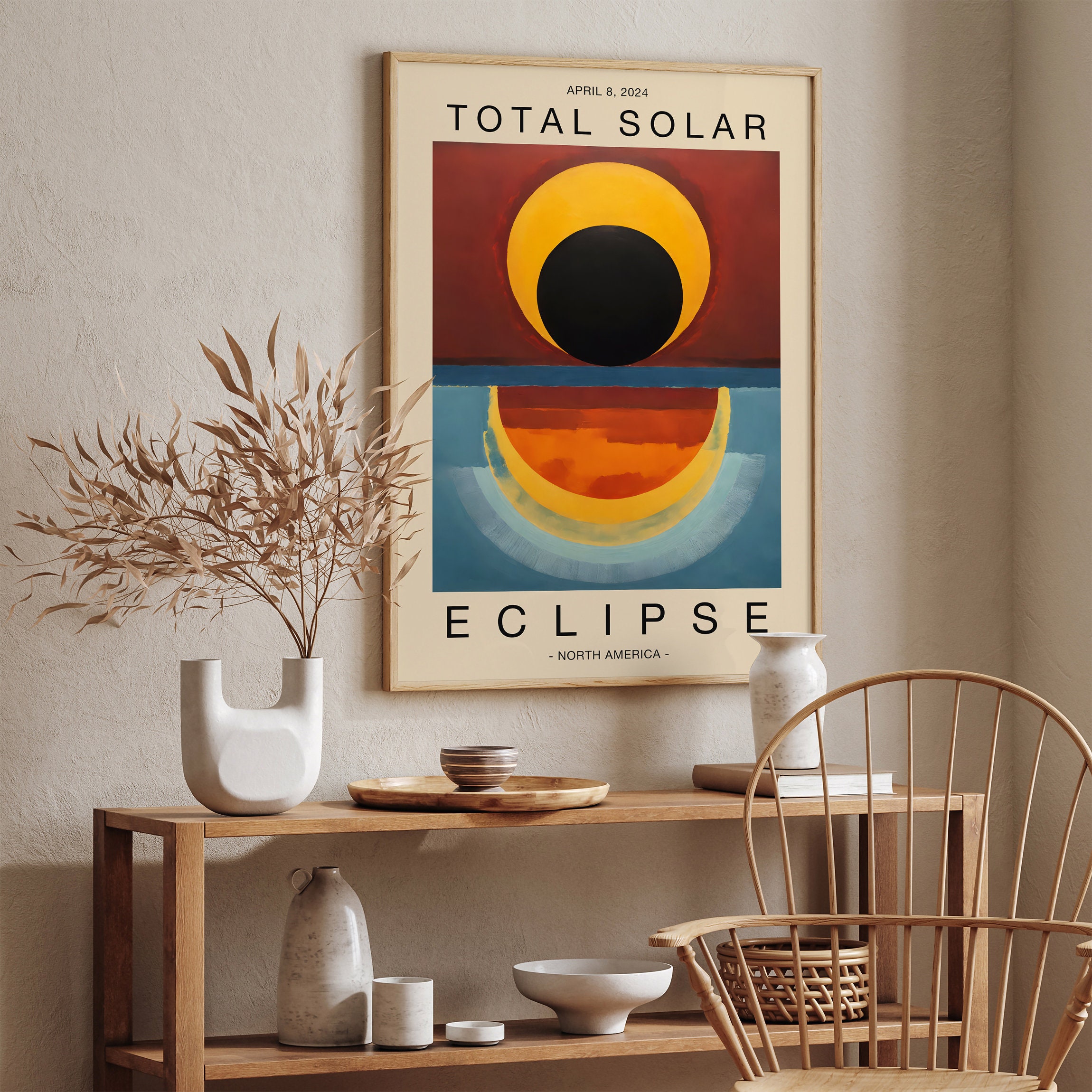 Total Solar Eclipse Poster, Eclipse Art Print, Fine Art, Cosmic Decor ...