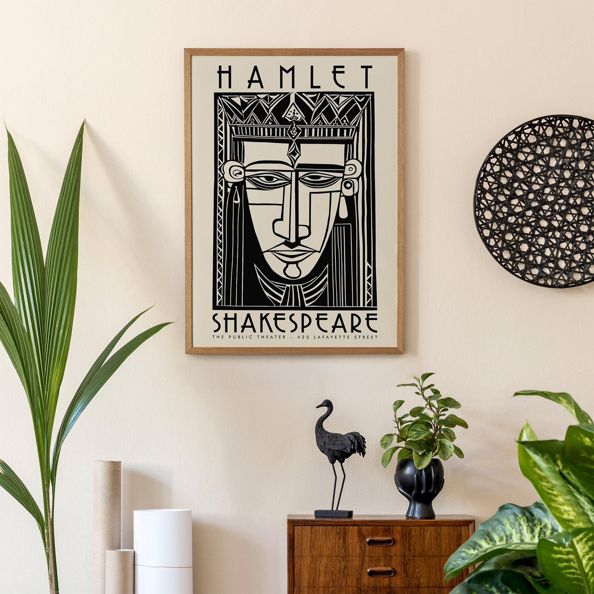 Hamlet Poster William Shakespeare Print Black and White Wall - Etsy