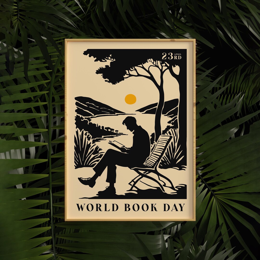 World Book Day Art Print: Literary Home Library Decor - Etsy