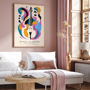 Music Academy Poster, Classical Music Print, Vintage Music Wall Art ...