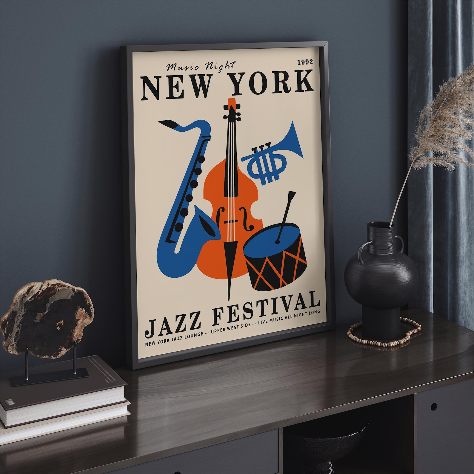 1992 New York Jazz Festival Poster: Retro Music Art Print - Etsy