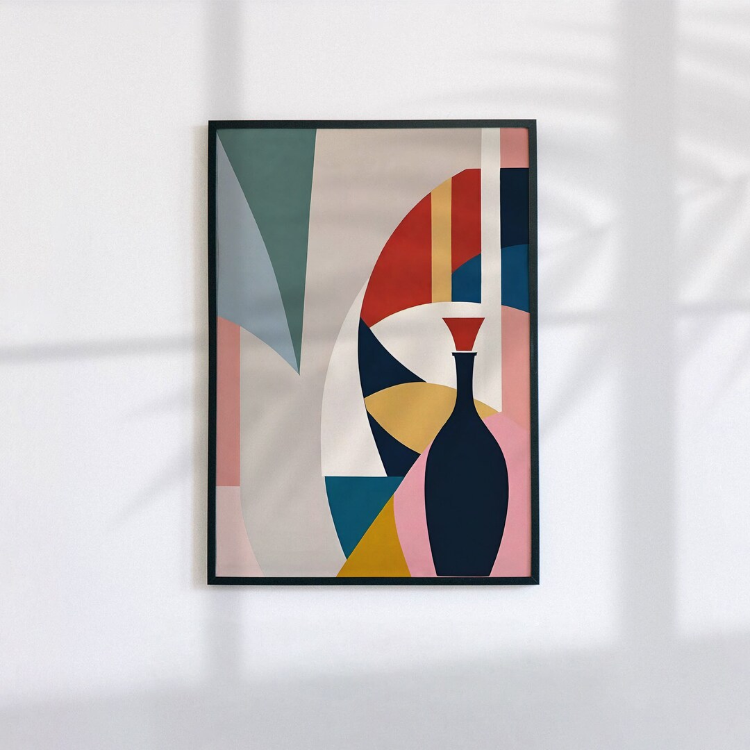 Geometric Poster, Modern Wall Decor, Abstract Print, Stylish Artwork ...