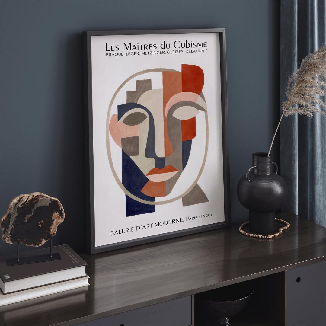 Masters of Cubism Poster, Unique Wall Art for Modern Home - Etsy
