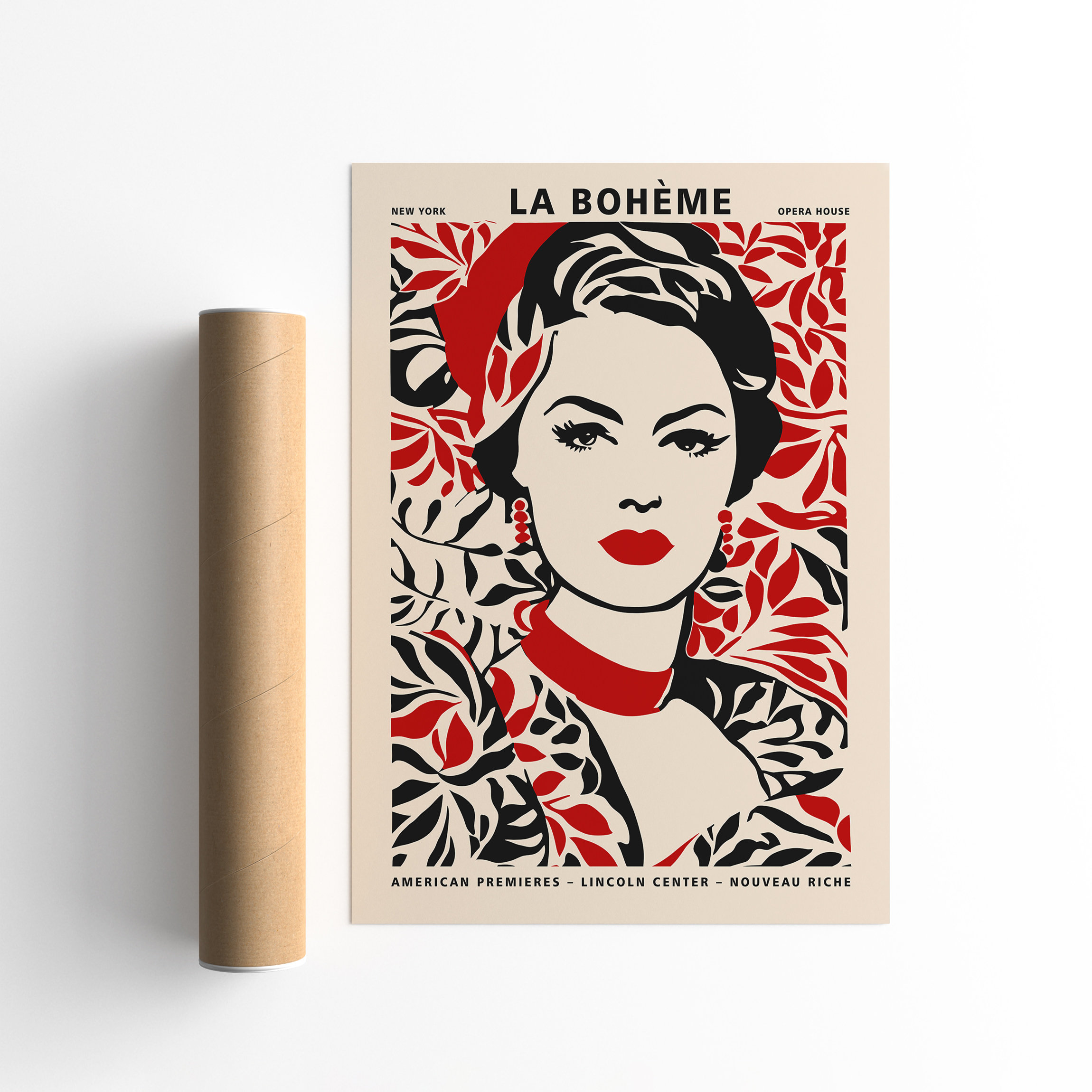 Opera Art Print, La Boheme Poster, New York Wall Decor, Classical Opera ...