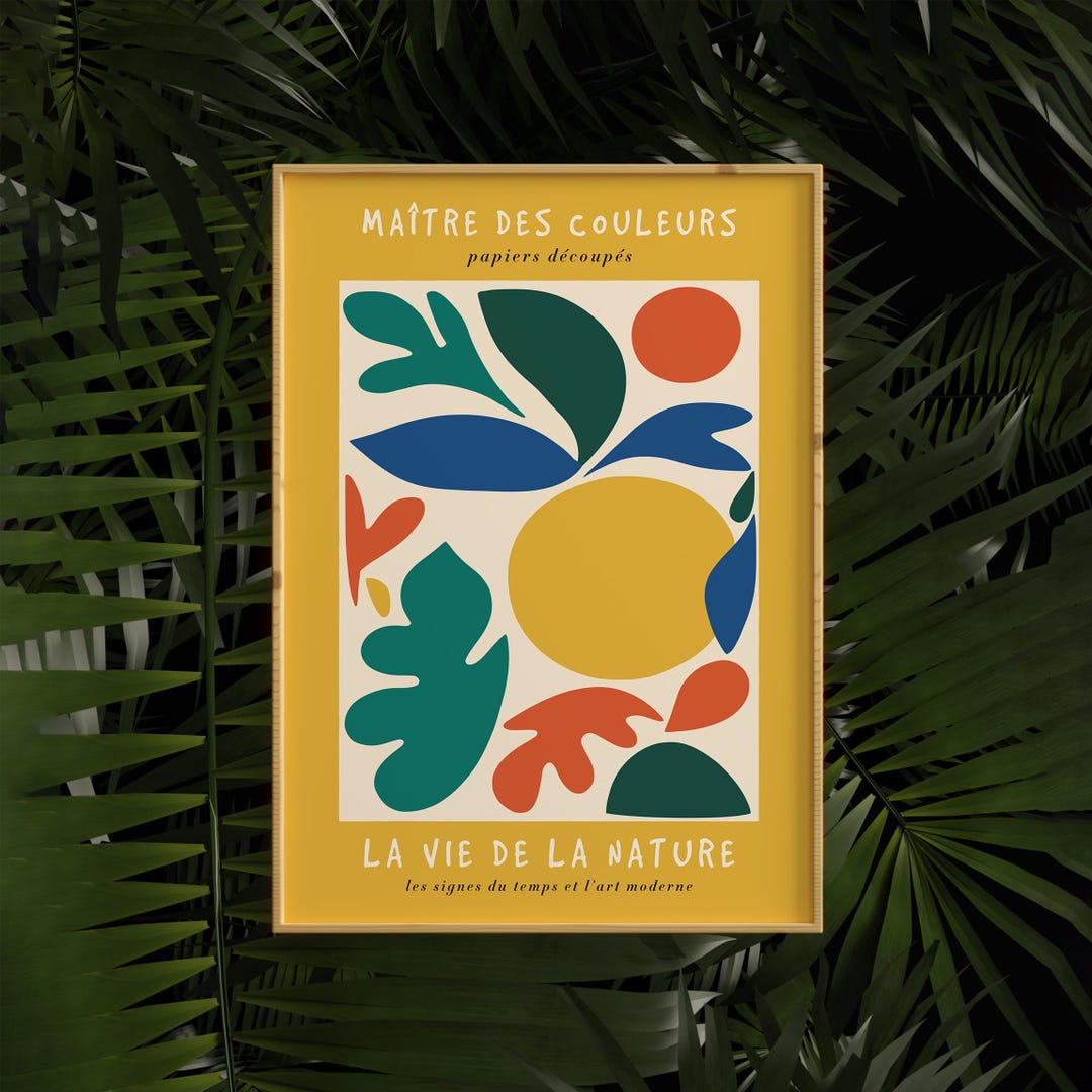 Vibrant Master of Colours Poster, Modern Nature Art, Bold Color Palette ...