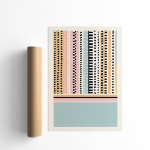 Mid-century Modern Poster, Abstract Wall Art, Minimalist Fine Art ...