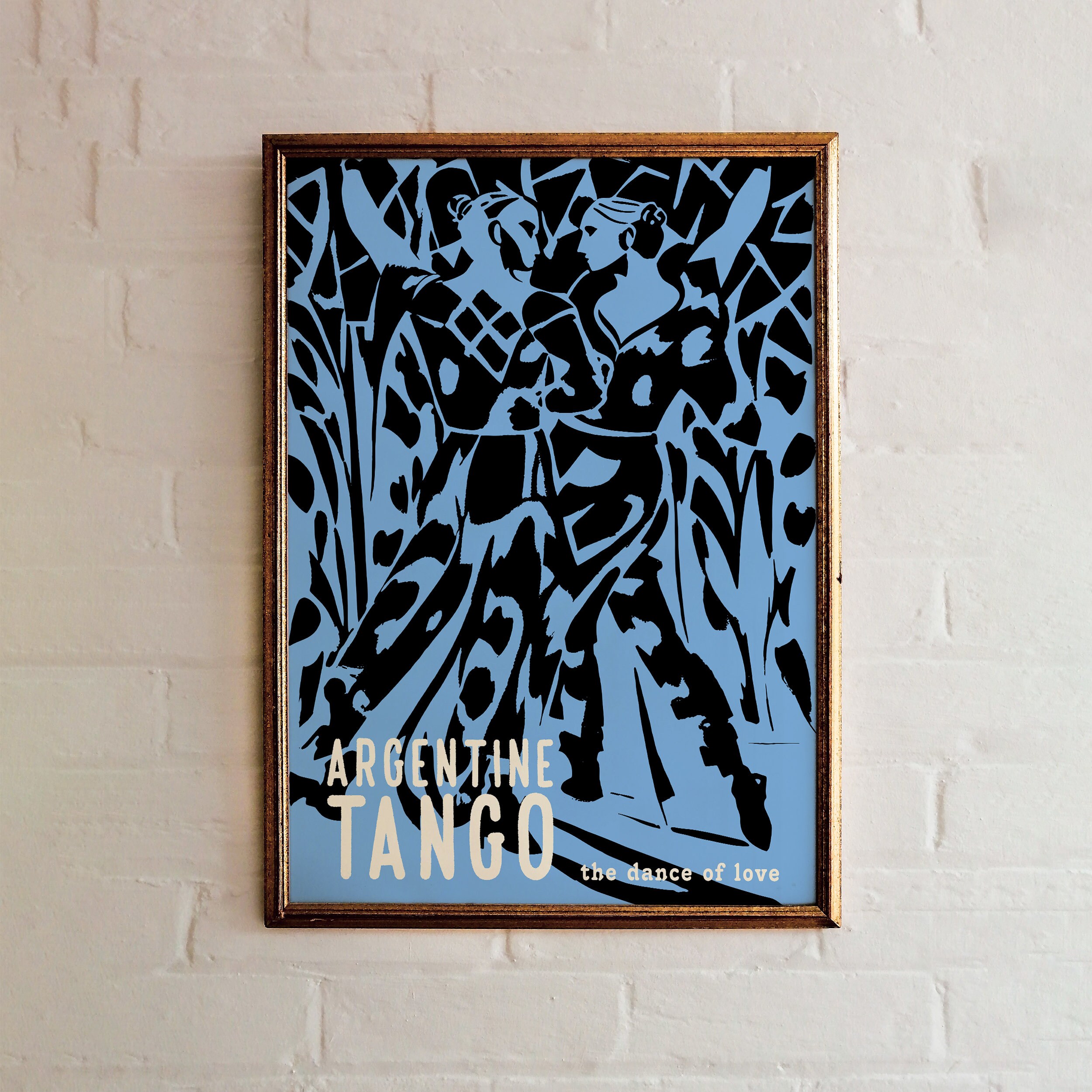 Argentine Tango Poster, Music Wall Art, Exhibition Print, Tango Dance ...