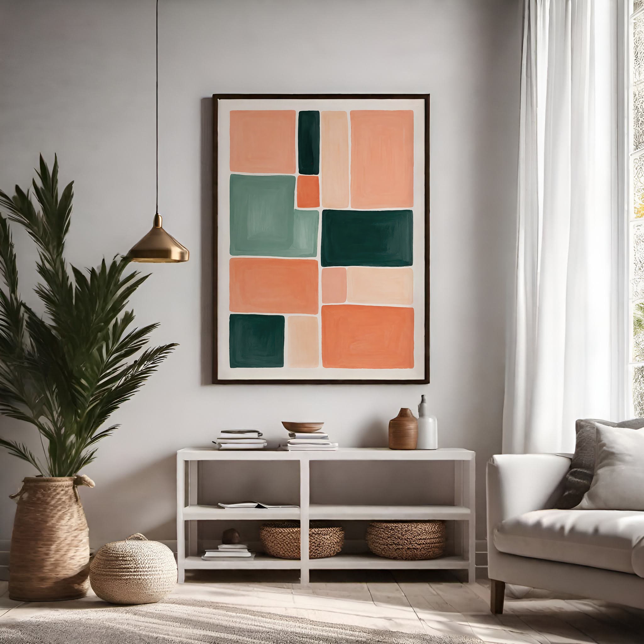 Abstract Art, Color Blocks Print, Modern Wall Decor, Contemporary ...