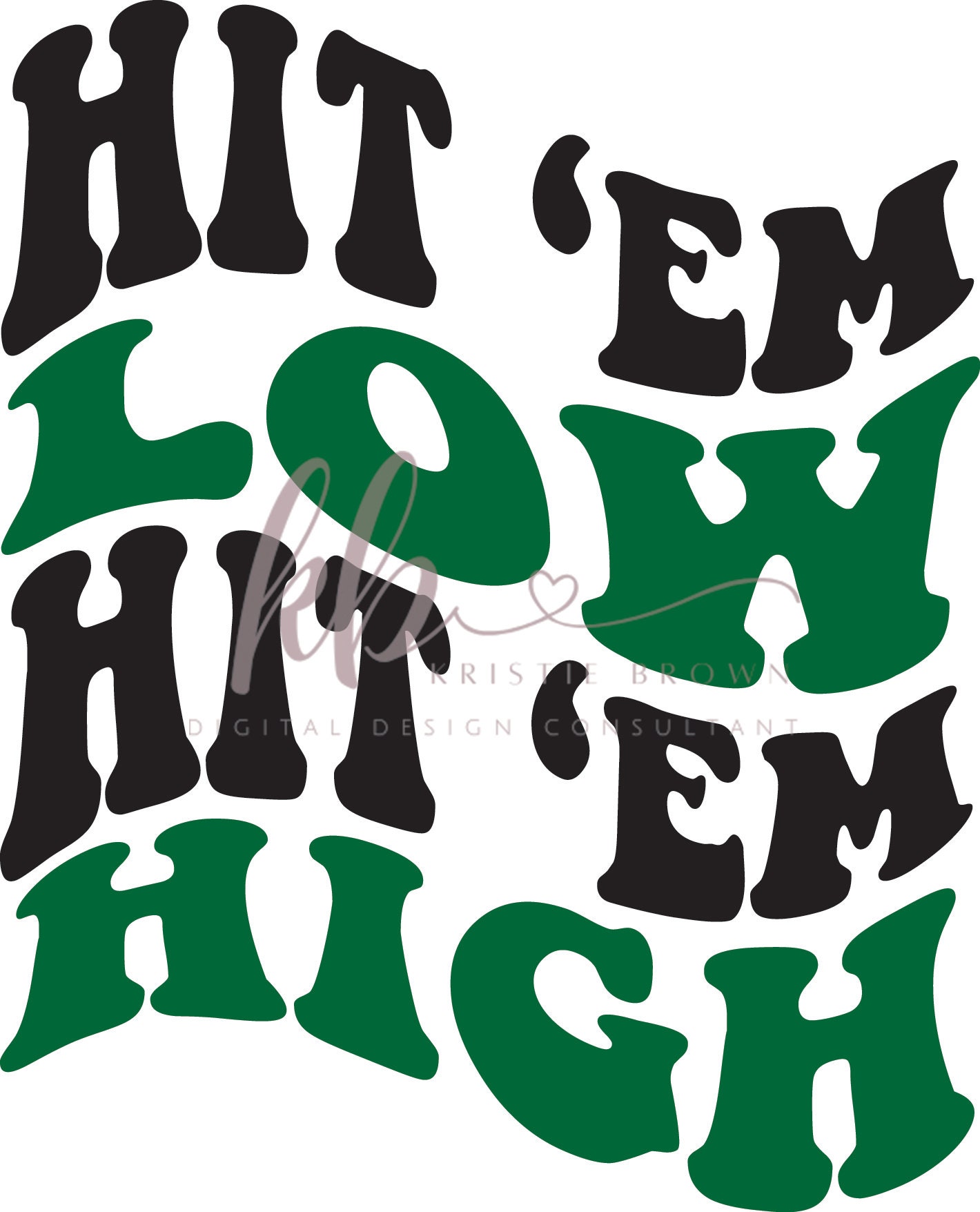 Hit 'em Low Hit 'em High Digital Design - Etsy