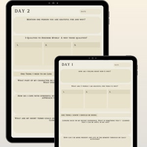 30 Day Journal Challenge | Digital Journal | Goodnotes | Printable A5 ...