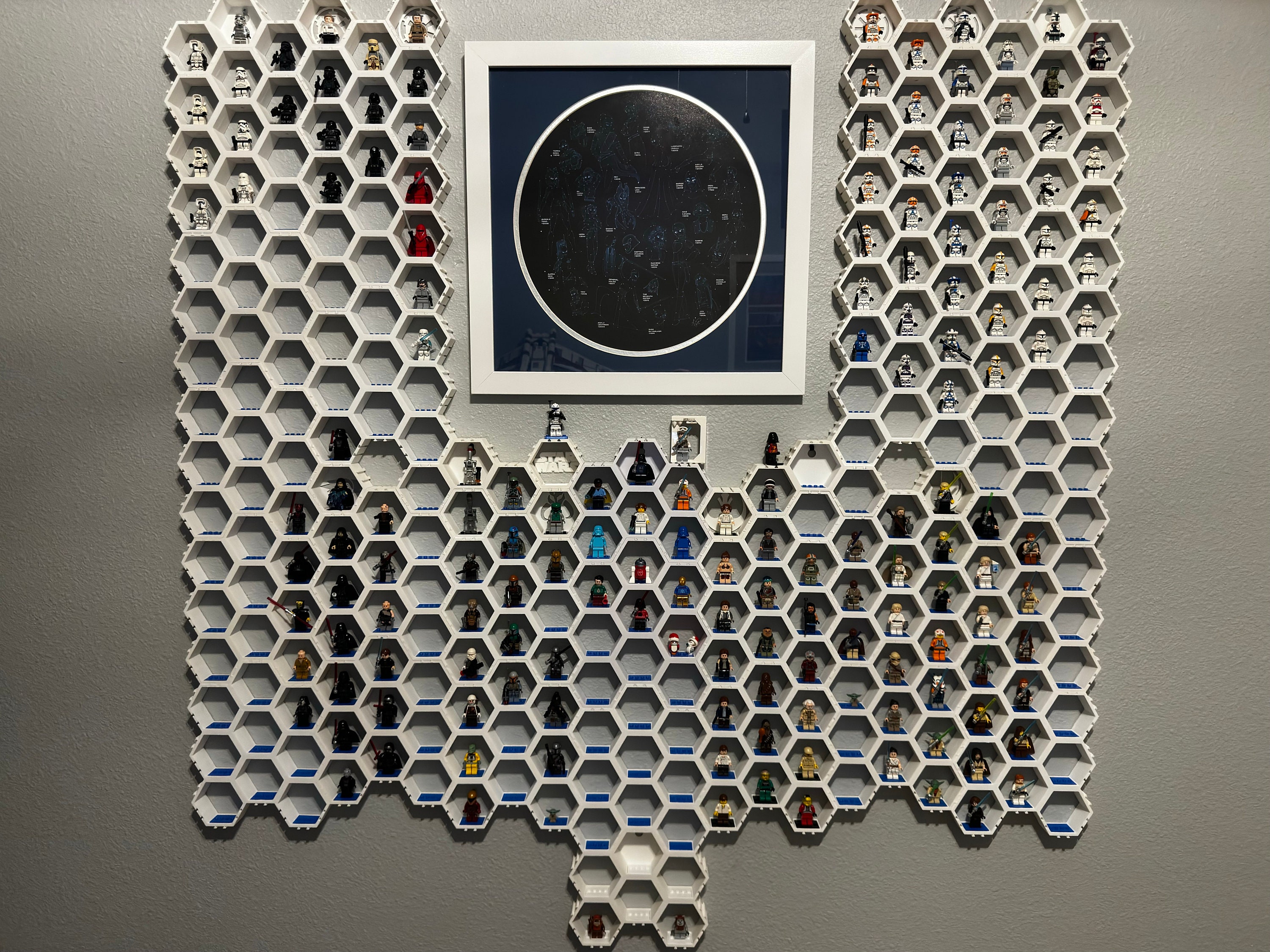 Modular Lego Minifigure Hexagonal Wall Display - Etsy