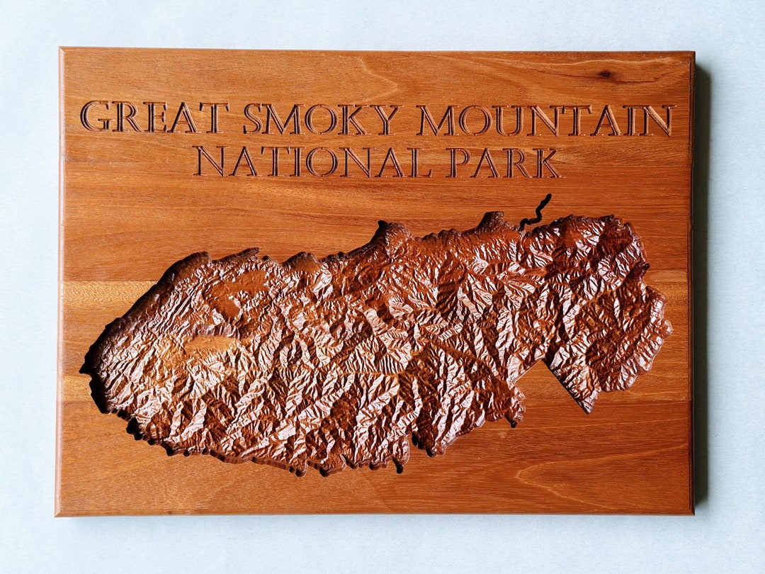 GSMNP Topographic Map - Etsy
