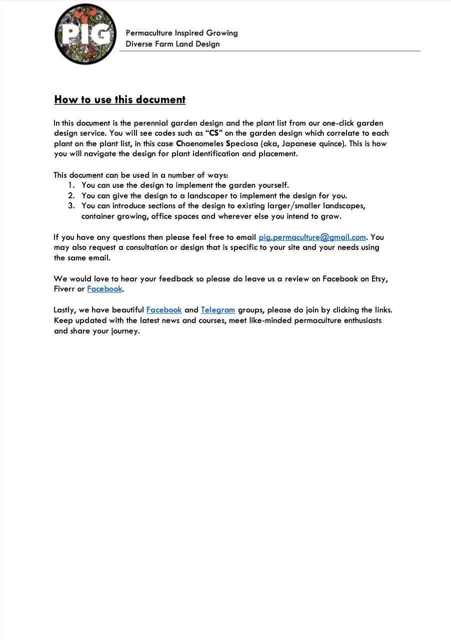 Diverse Farm Land Design - Pre-made, Permaculture Garden Layout ...