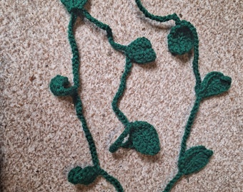 Autumn Fall Garland Crochet Autumn Leaves Leaf Pattern Oak Acorns Mini ...