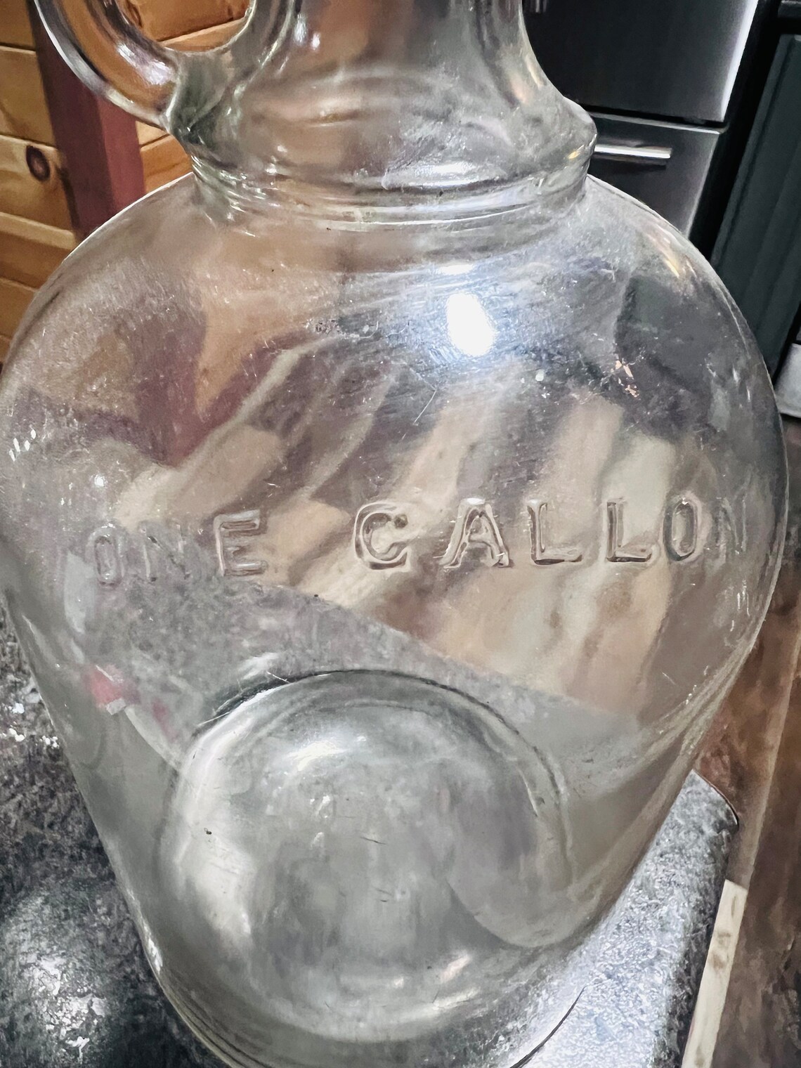 Old Antique One Gallon Clear Jug - Etsy