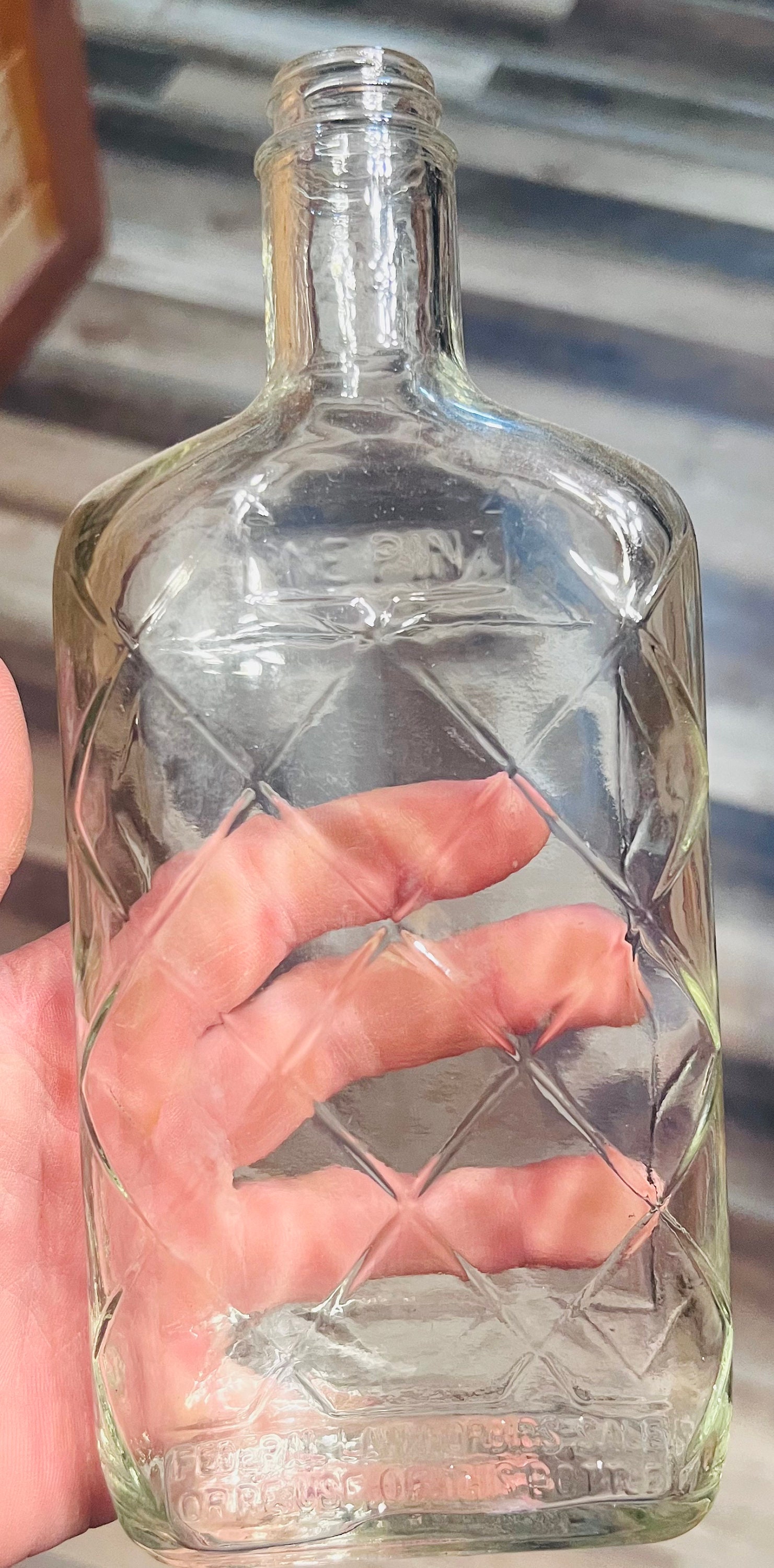 Beautiful One Pint Whiskey Bottle. Vintage - Etsy