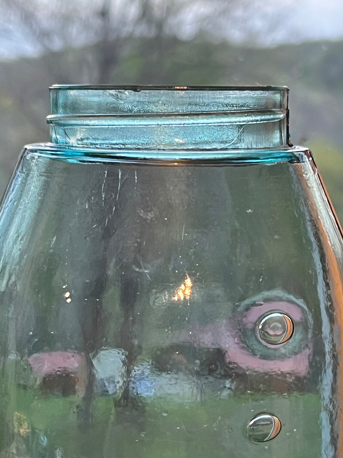 Antique 1900-1910 Blue Aqua Half Gallon Ball Mason Jar. - Etsy