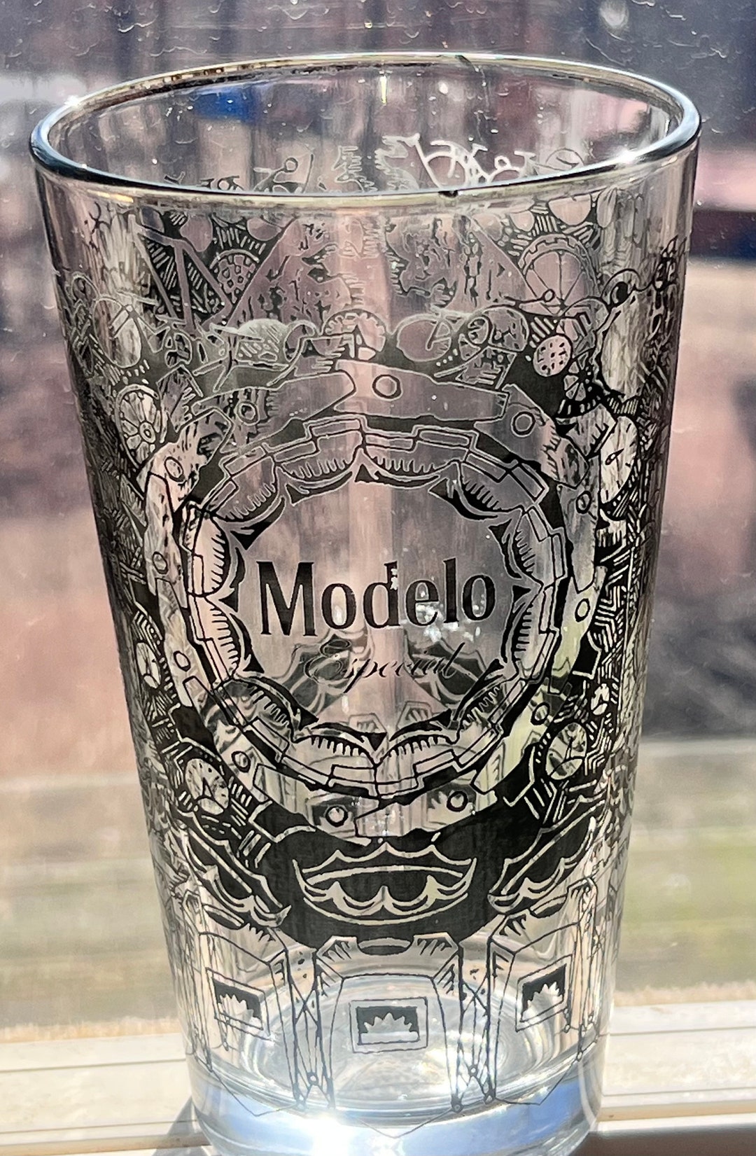 Vintage Modelo Drinking Glass - Etsy