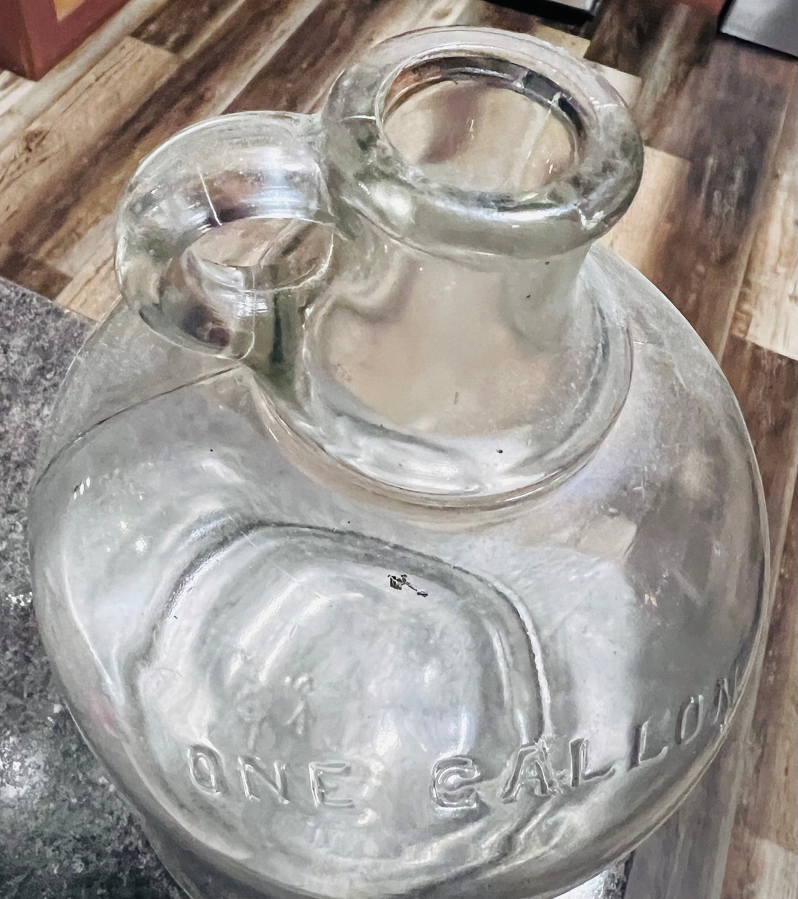 Old Antique One Gallon Clear Jug - Etsy