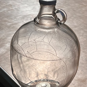 Vintage One Gallon Wine/juice Jug With Leaf Pattern Embossing - Etsy