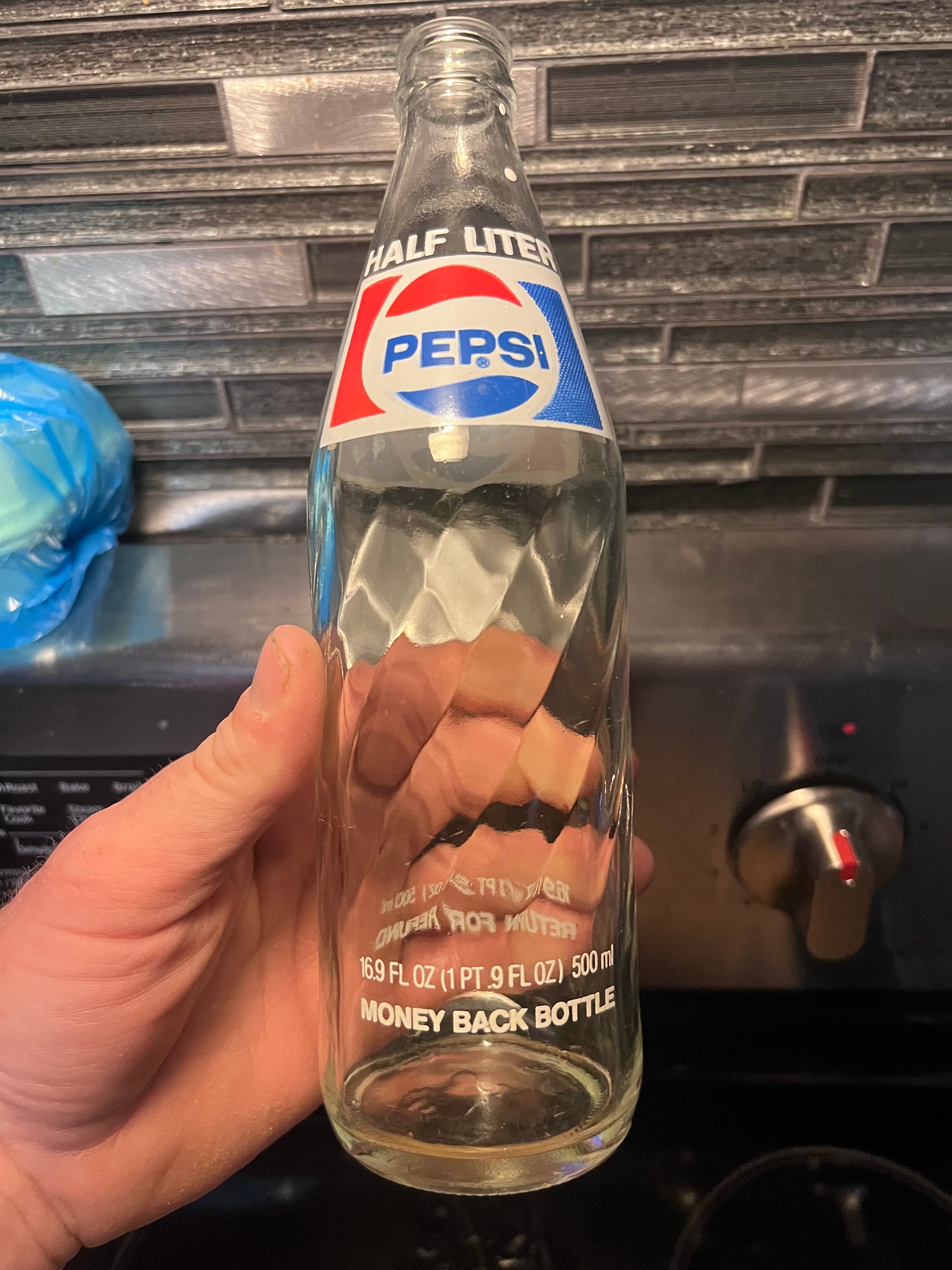 Vintage Half Liter Pepsi Bottle Swirl Glass - Etsy