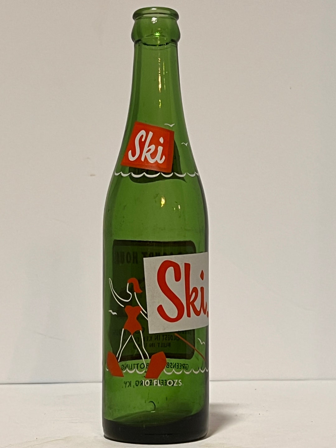 Vintage Ski Soda Bottle - Etsy